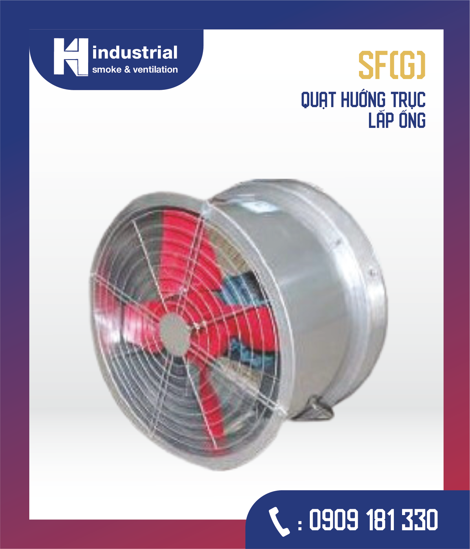 SF(G) Quạt hướng trục lắp ống - Công Ty TNHH Công Nghiệp Khoa Hân
